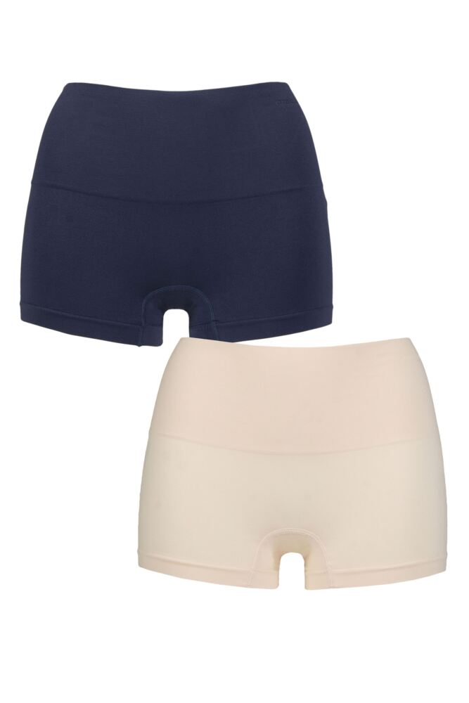 Ladies 2 Pack Ambra Seamless Smoothies Shorties Underwear ...
